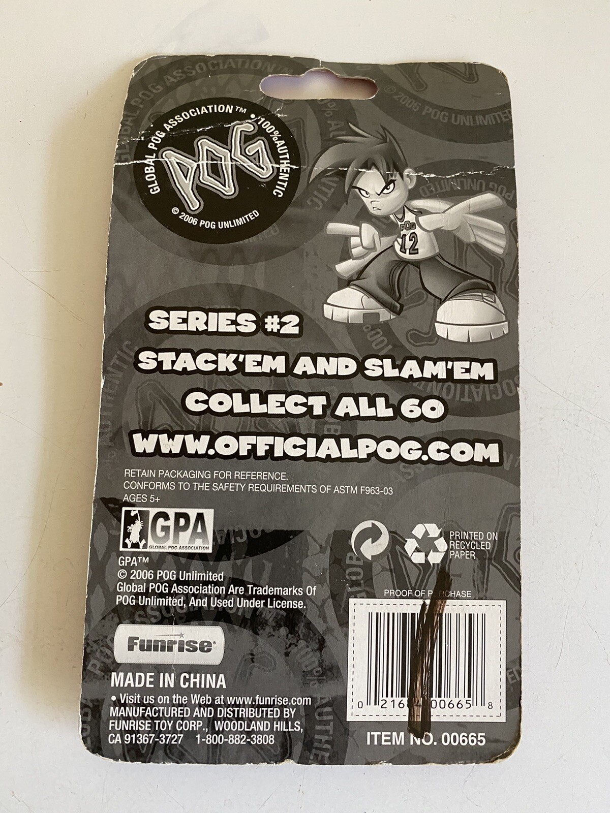 POG Stack'em And Slam'em Cards Series #2 Slammer Series Card 2006 ...