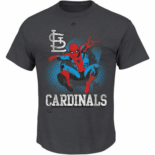 NEW Spider-Man St. Louis Cardinals T Shirt Men's Size XL, Marvel | eBay