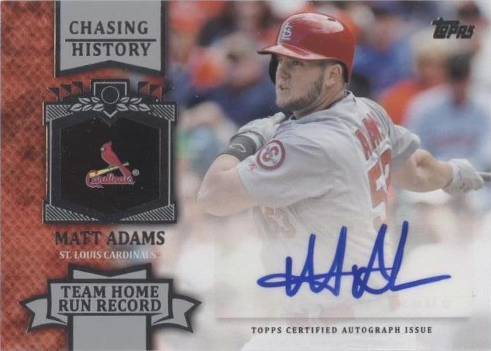 2013 Topps - Chasing History Autograph Matt Adams #CHA-MA (AU) for sale ...