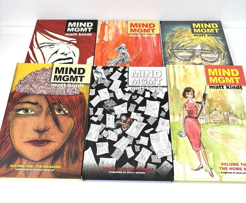 MIND MGMT 1-6 Matt Kindt HC Full Run Set Dark Horse (Lot 0f 6) Signed w ...