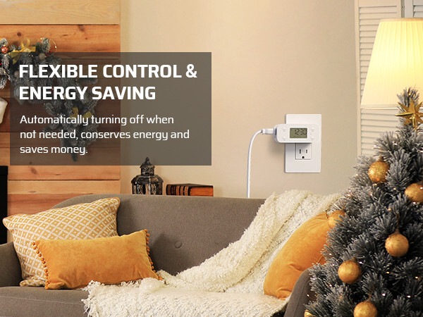 DEWENWILS 2 Pack Digital Timer Outlet 24H Programmable Digital Outlet ...