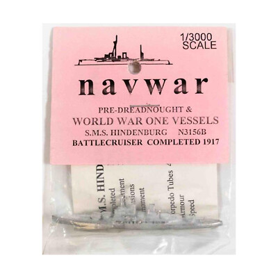 NavWar WWI Naval Mini 1/3000 German SMS Hindenburg Battlecruiser Pack ...