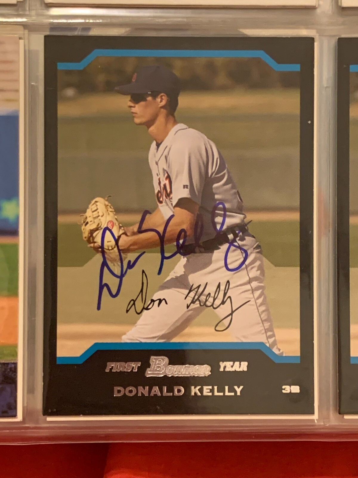 DONALD DONNIE KELLY AUTOGRAPHED SIGNED 2004 BOWMAN CARD TIGERS COA | eBay