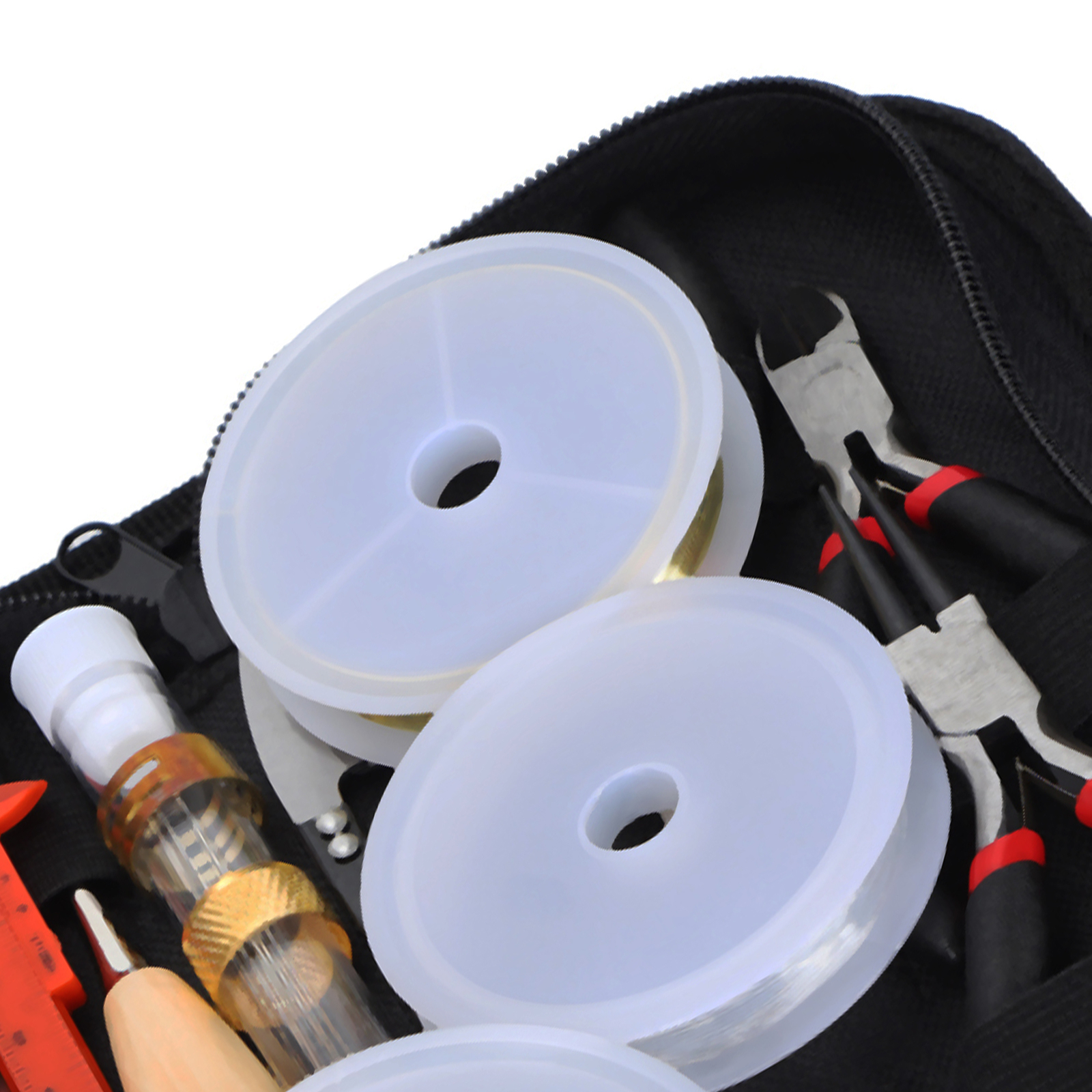 Jewelry Making Tools Pliers Earring Hook Ribbon Buckle Measuring Ruler ...