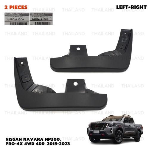 For Nissan Navara NP300, Pro-4X 2015 '23 Rear Lh+Rh Mud Guard Flap ...