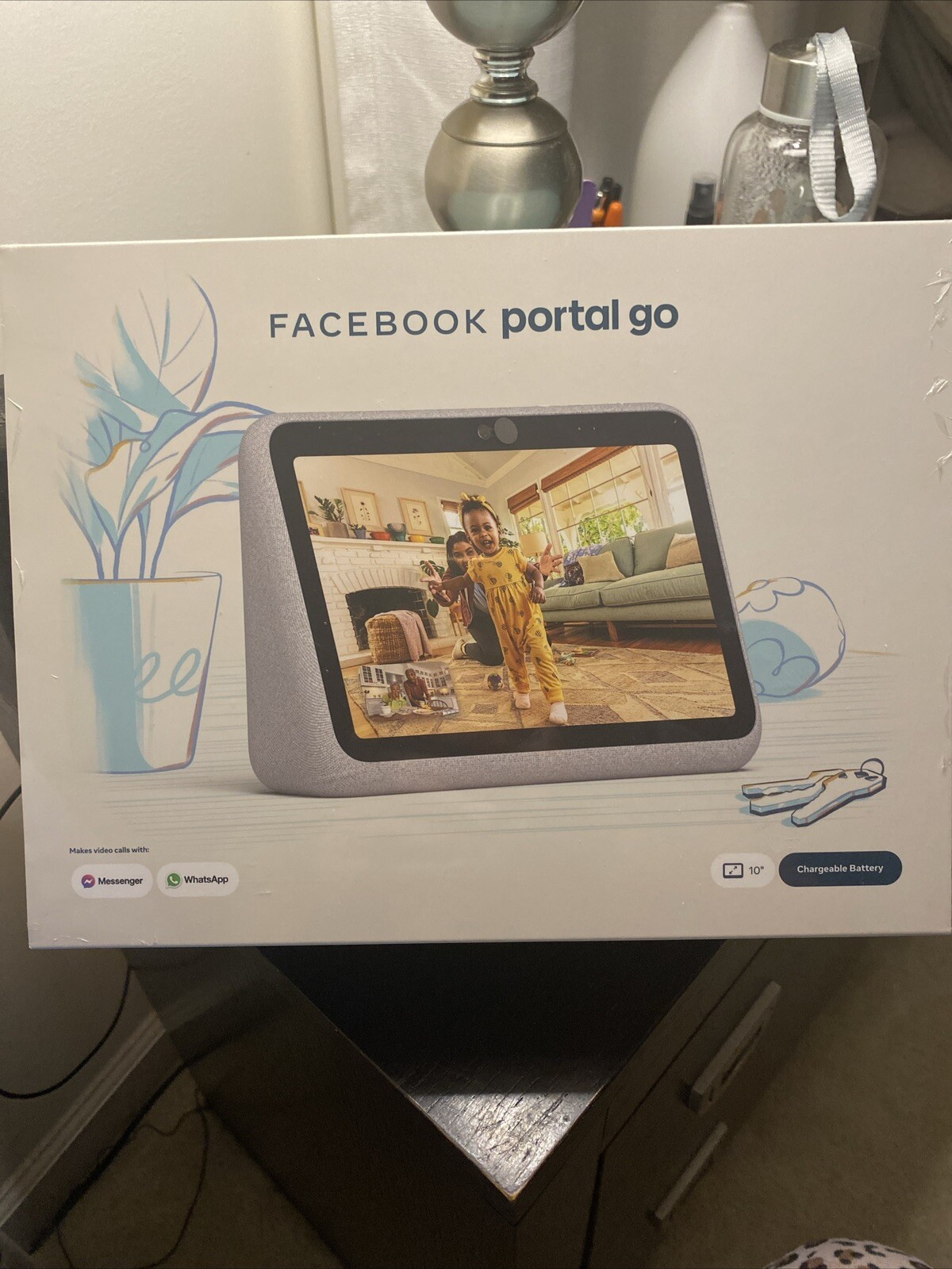 New Facebook 10.1 Meta Portal Go with Alexas Instagram WhatsApp ...