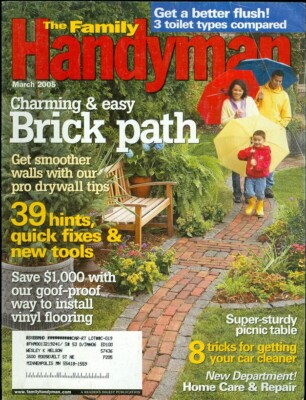 2005 The Family Handyman Magazine: Brick Garden Path/Rock-Solid Picnic ...
