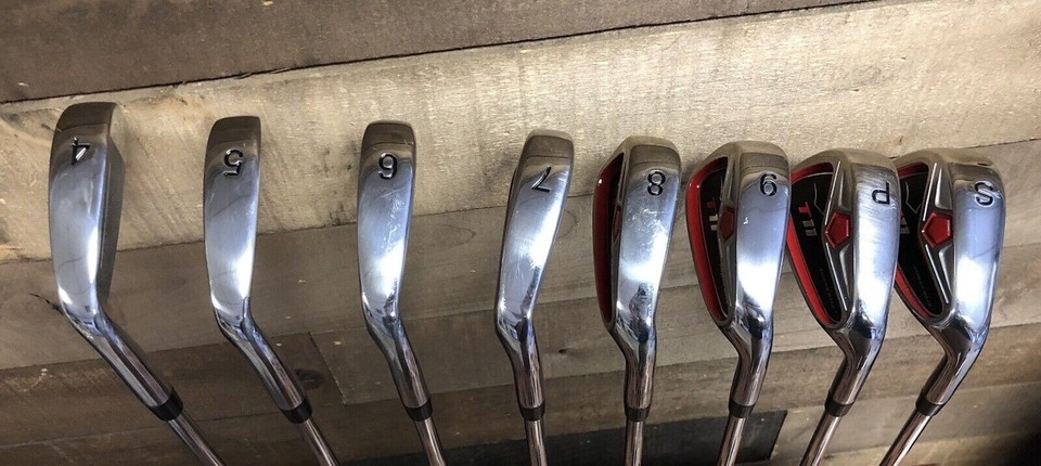 USED Mens T11 Powerback Golf Clubs Iron Set #4-SW Regular Flex Steel ...
