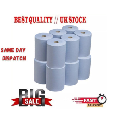 Blue rolls 12 Pack Blue Rolls Centrefeed Blue Roll 2 Ply Embossed Blue ...