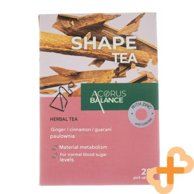 ACORUS Balance Shape Tea Herbal Tea 28 pièces. Metabolism Support Ginger Cinn... | eBay