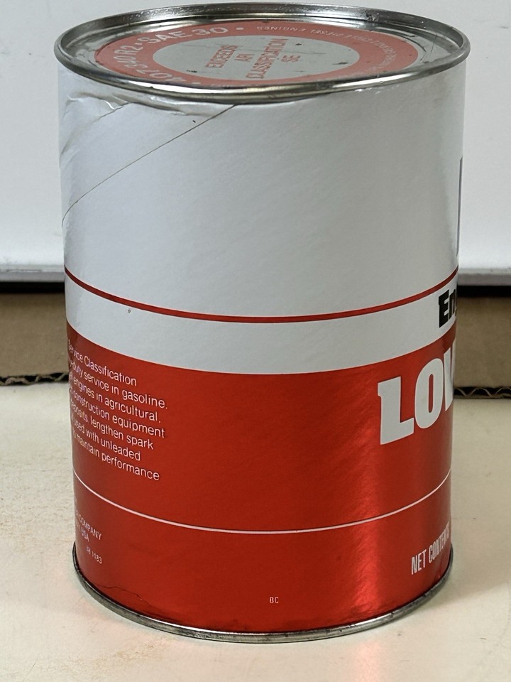International Harvester Low Ash Oil 1183 Unopened Quart Full Can SAE 30 ...