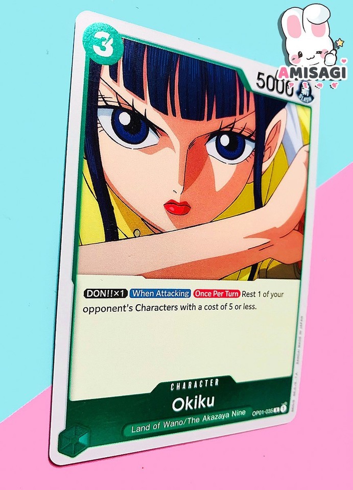 One piece Card Game - Okiku OP01-035 R English Foil Card TCG Anime ...