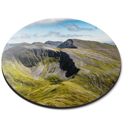 Round Mouse Mat Scottish Highlands Mamores Hills Scotland #51999 | eBay UK