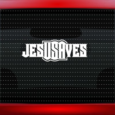Jesus Saves #2 USA Christian Car Decal Truck Window Vinyl Sticker (20 ...