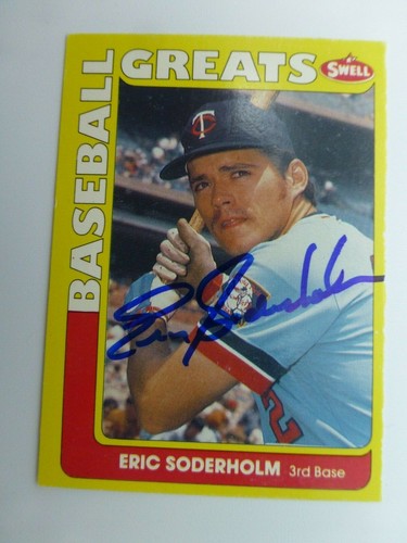 Eric Soderholm Signed Swell 1990 Baseball Card with COA Card 85 | eBay