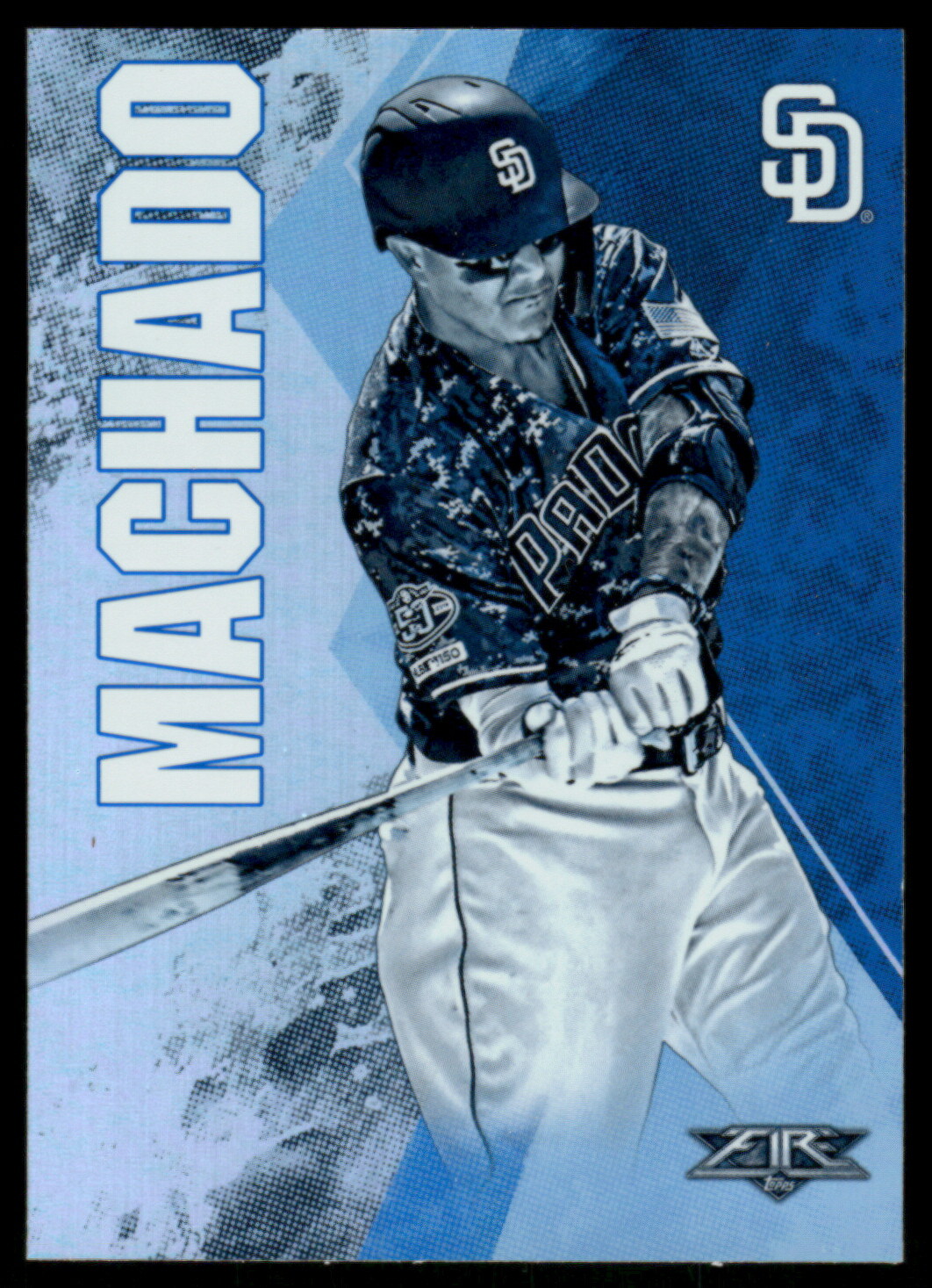 2019 Topps Fire #107 Manny Machado Blue Chip | eBay