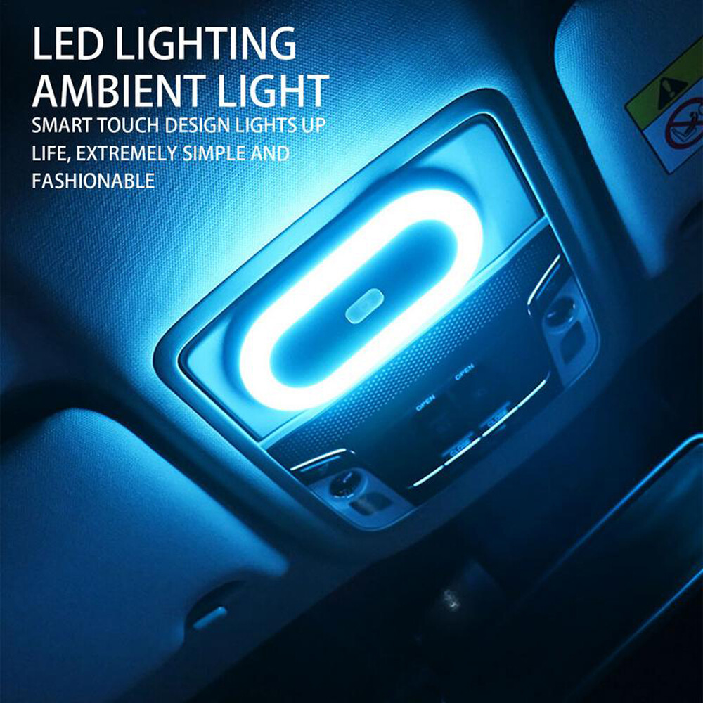 Magnetic LED Light Car Interior Accessories Atmosphere Lights Bright ...
