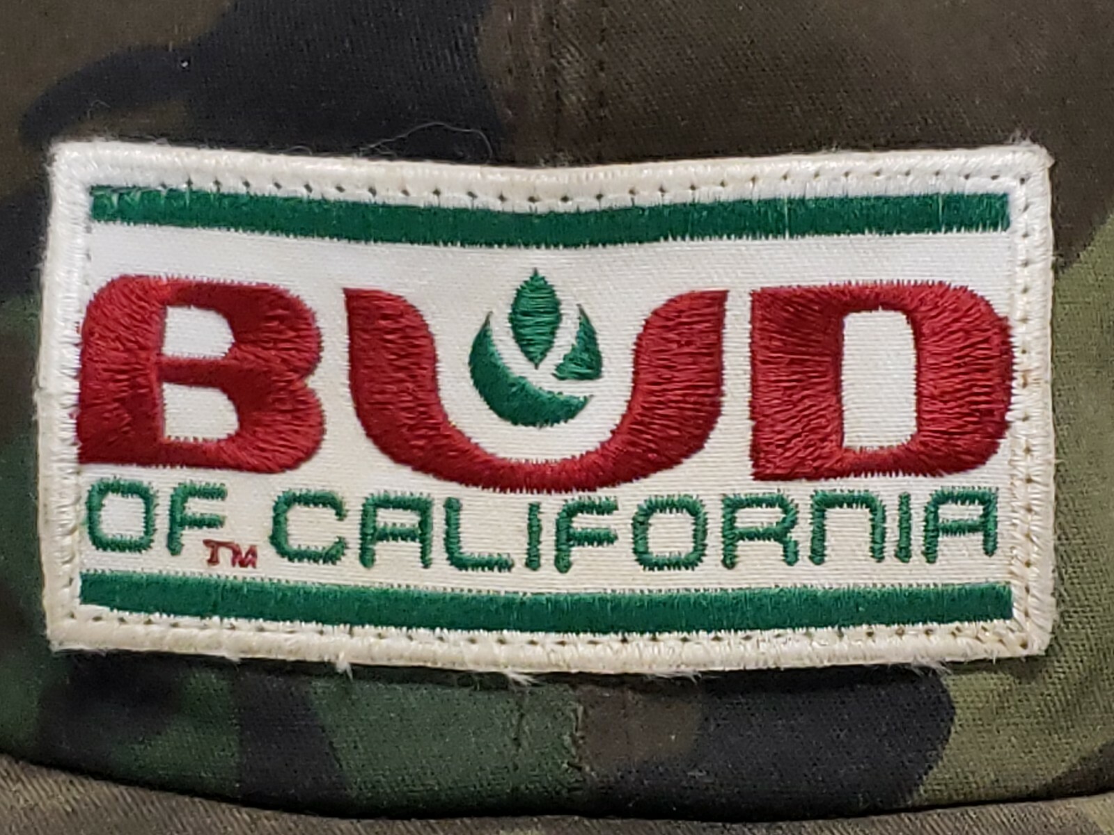Vtg K Products BUD California Patch Farmer Camo Camouflage Snapback Hat ...