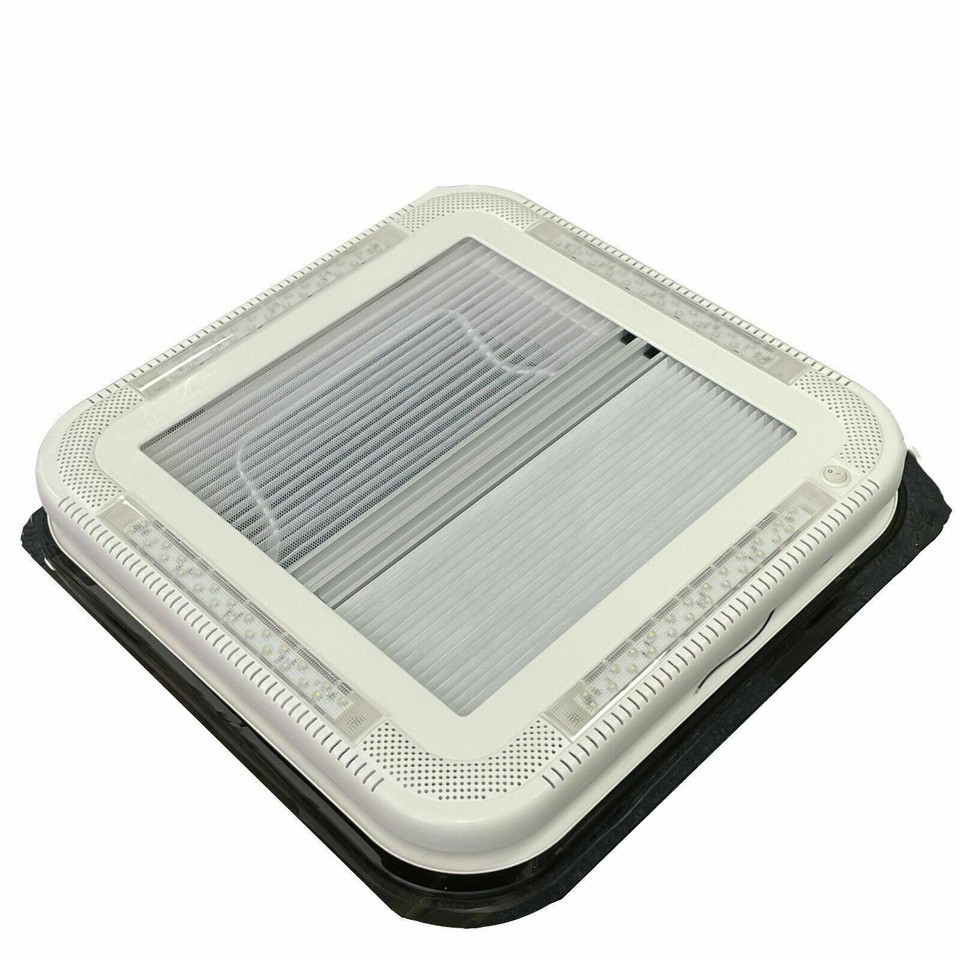 Roof Vent LED Skylight Crystal Dome Shower Hatch Camper Van Caravan ...