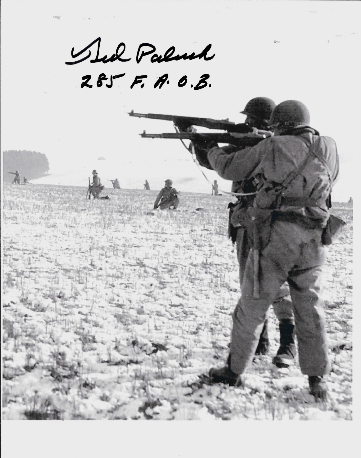 TED PALUCH 285TH FAOB MALMEDY MASSACRE SURVIVOR RARE SIGNED PHOTO, | eBay