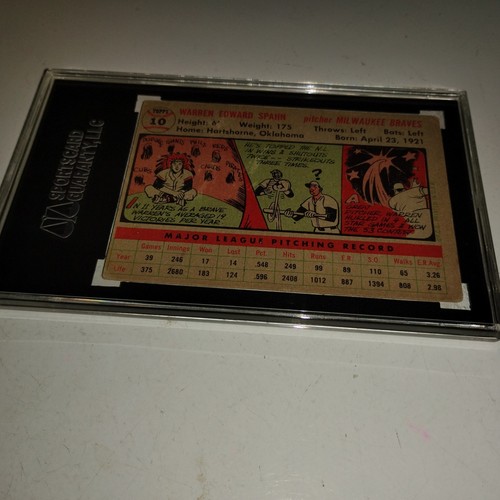 Warren Spahn Auto 1956 Topps #10 Autograph SGC Authentic | eBay