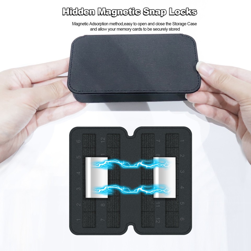 24-Slot Game TF Card Holder Storage Bag Case Cartridge Organizer for ...