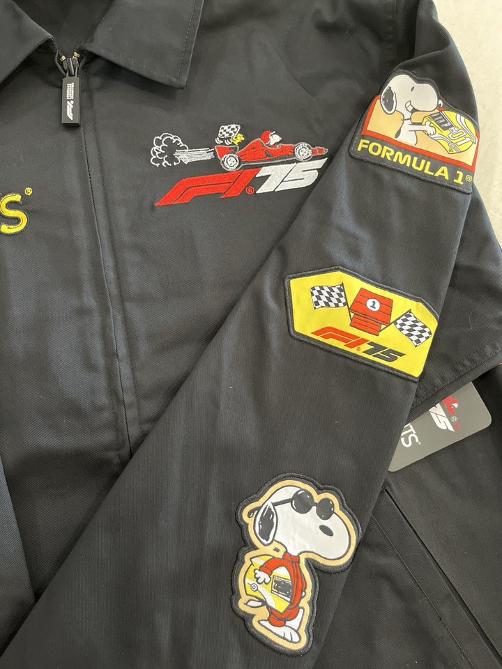 2025 XL F1 Formula One Las Vegas PEANUTS X F1 Collab Black Mechanic ...