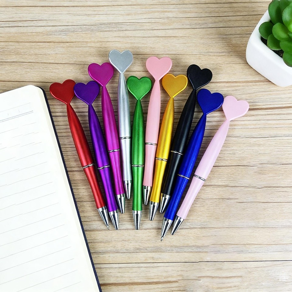 10Pcs Heart Shaped Valentine's Day Pens for School Party Supplies Nurse ...