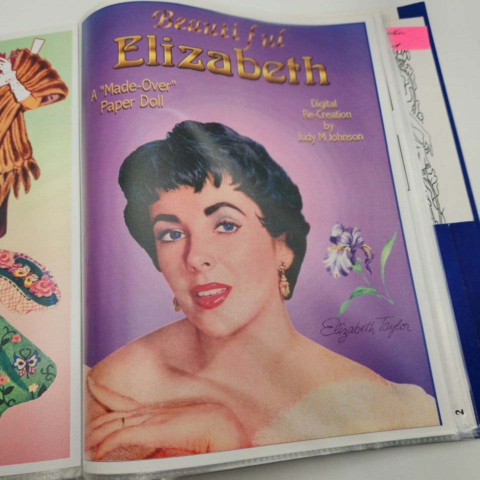Notebook by Judy M. Johnson Full of Paper Dolls and fashions ALL UNCUT ...