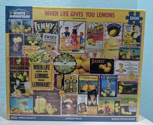 White Mountain 1000 Piece Puzzle When Life Gives You Lemons Rewards ...