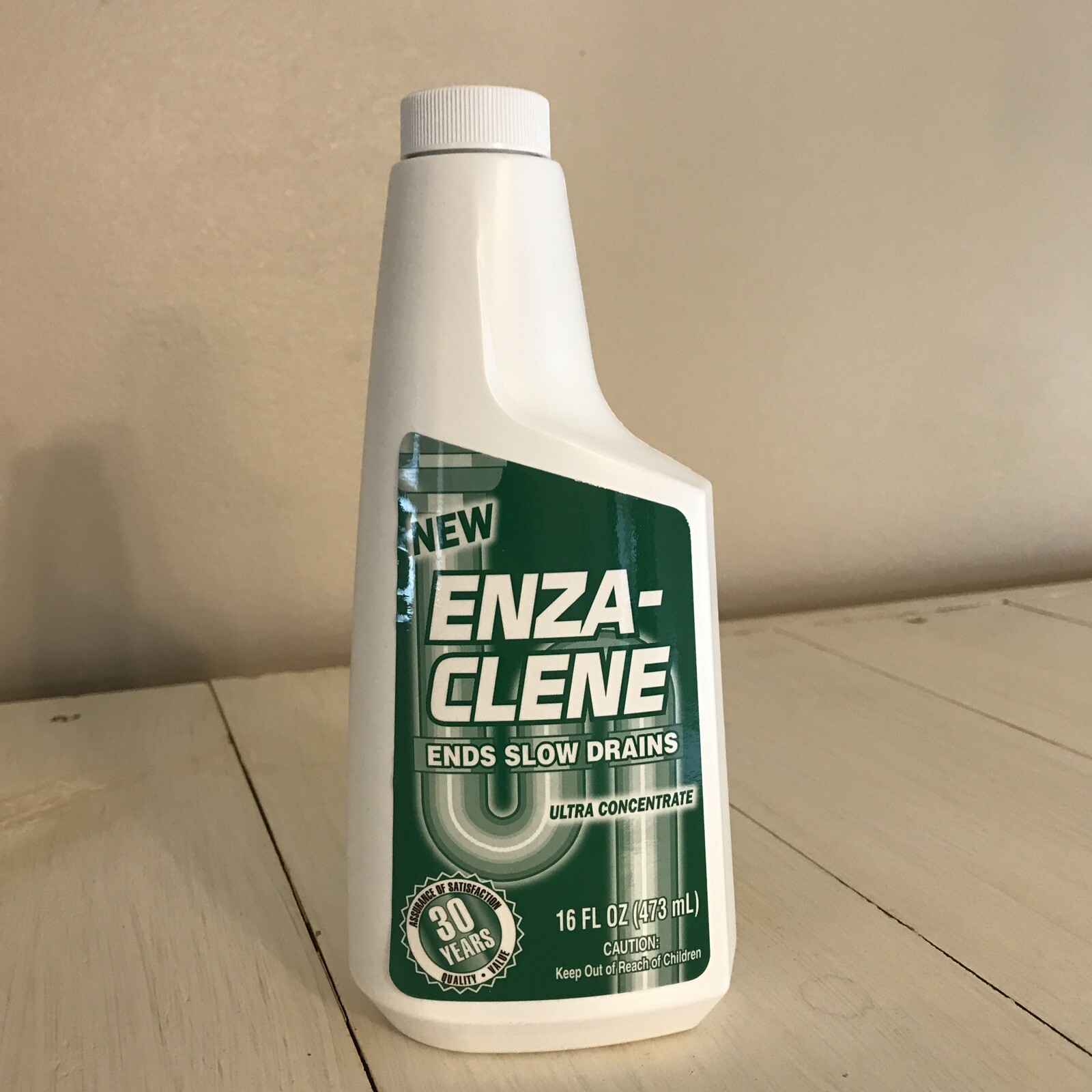 Enza-Clene Natural Drain Cleaner/Deodorizer 16oz Ultra Concentrate ...