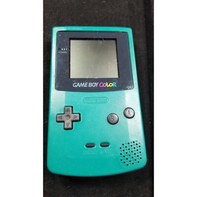 Nintendo Gameboy Color Handheld Console Teal w/ Tetris Attack & Pit ...