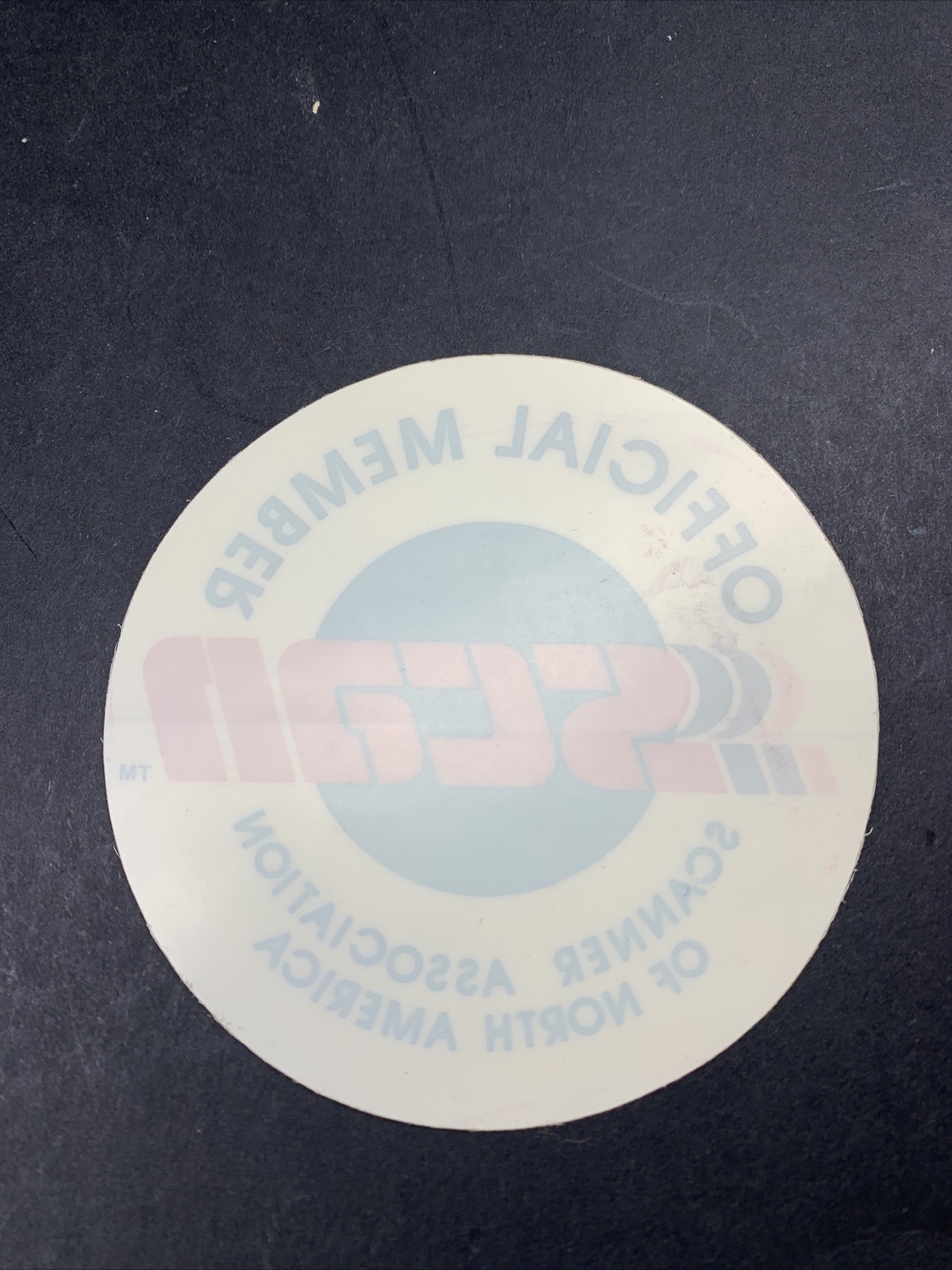 Vintage RARE SCAN Decal, Official Member Scanner Assoc Of North America ...