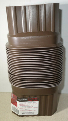 2"x3" Flex Flexible Gutter Downspout Elbow Plastic Bends/Expands 8-18 ...