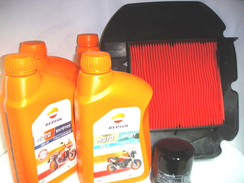 Set Entretien Huile REPSOL Synthétique 10W-40 Honda XLV Varadero 1000 ...