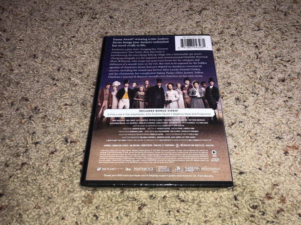 Sanditon (PBS Masterpiece) (DVD, 2019) *NEW/SEALED!* 841887043199| eBay