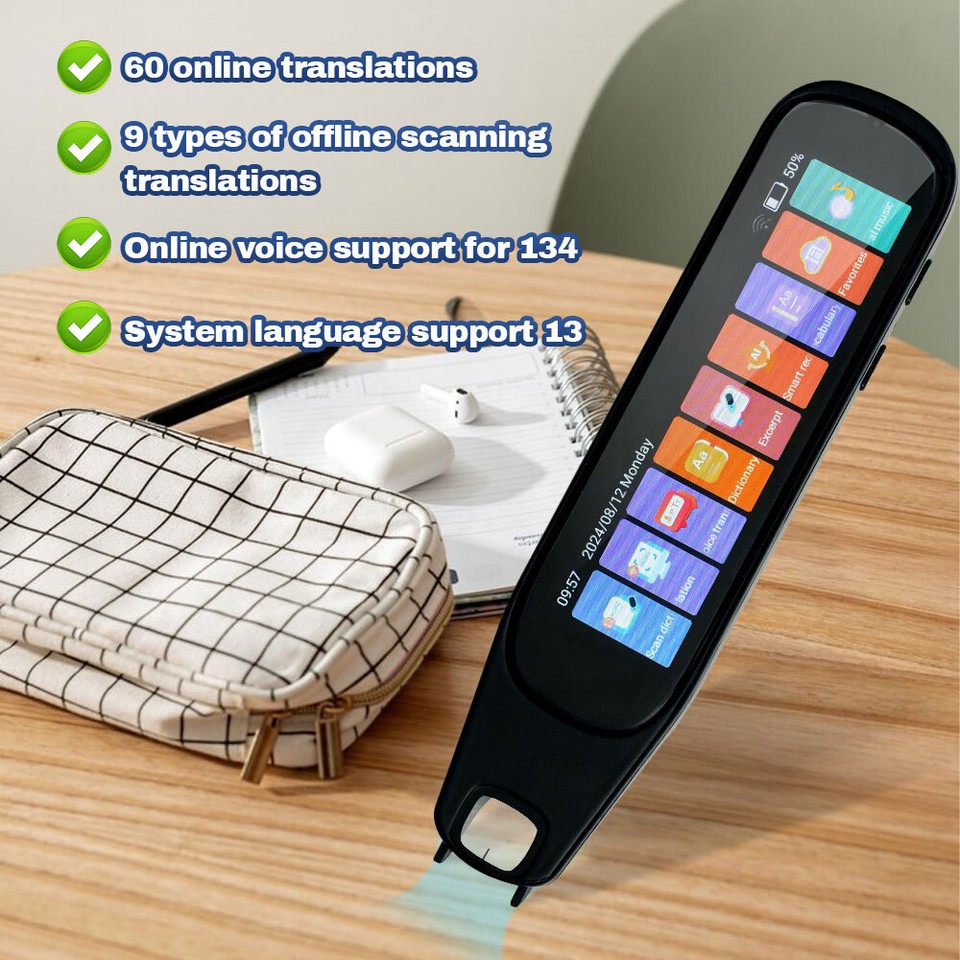 2025 Smart Scan Translation Pen Voice Text Reading 134 Languages ...