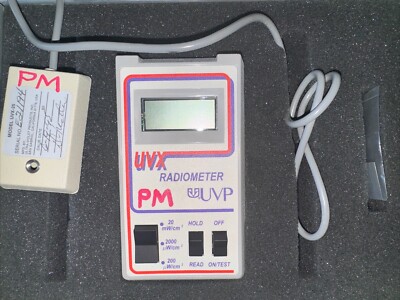 UVP Model UVX Portable Digital Radiometer W/ UVX-25 Wired Sensor ...