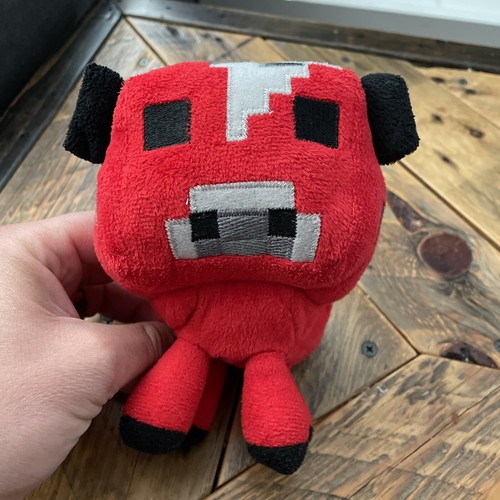 Minecraft Cow Baby Red Mushroom Stuffed Animal Plush Toy Mooshroom | eBay