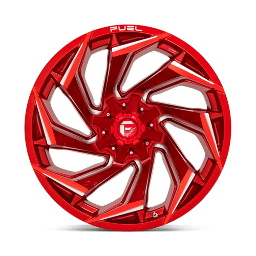 22X12 Fuel 1PC D754 REACTION 8X6.5 -44MM CANDY RED MILLED (4 ...