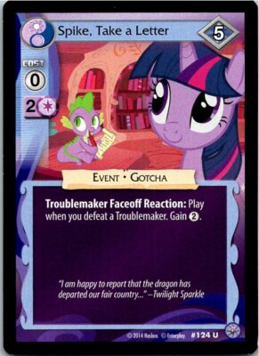 My Little Pony Premiere Edition Card U 124 Spike, Take A Letter | eBay