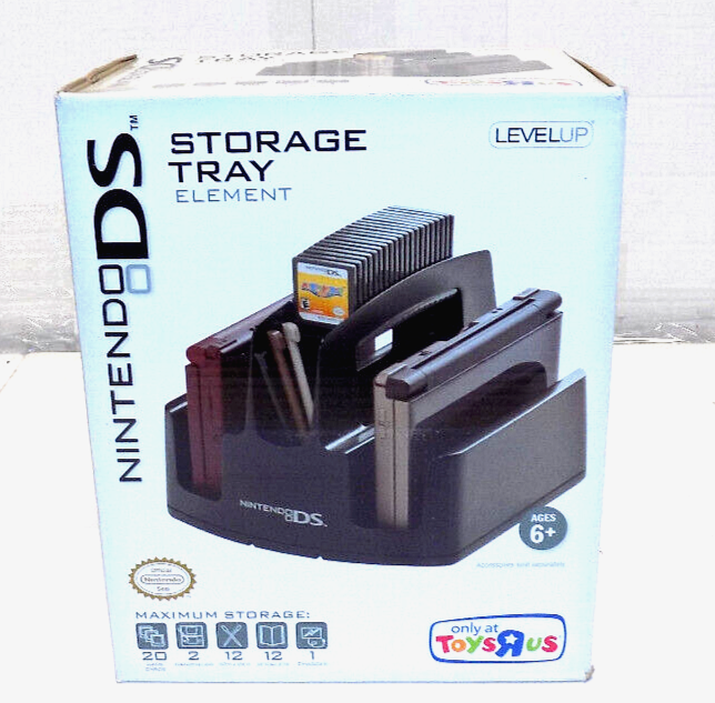 Nintendo DS Storage Tray Element Level Up Accommodates all Nintendo DS ...