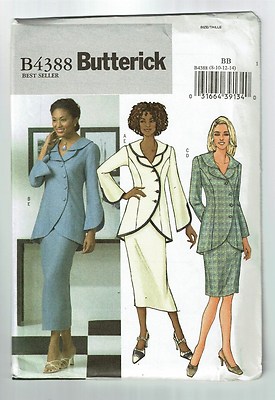 Butterick # 4388 OOP Pretty Jacket and Skirt Pattern Sz 8-14 UC | eBay