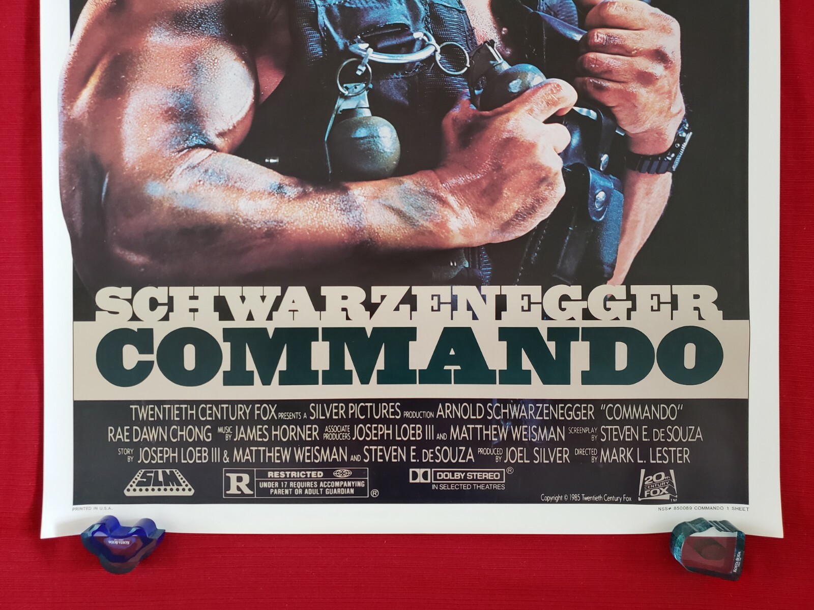 COMMANDO * 1985 ORIGINAL MOVIE POSTER 1SH ROLLED SCHWARZENEGGER THE ...