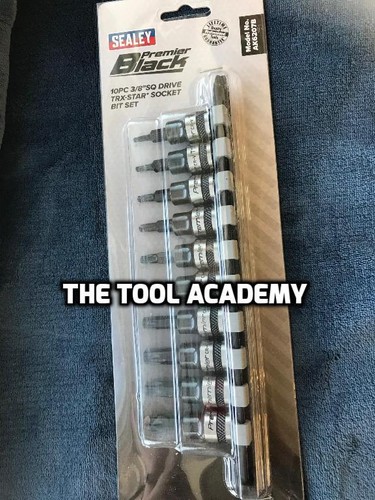 NEW SEALEY BLACK PREMIER RANGE TORX STAR KEY SOCKETS T10 - T50 10 Piece ...