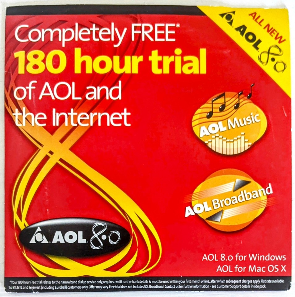 "Infinite Loop" 8.0 America Online Collectible / Install Disc Vintage ...