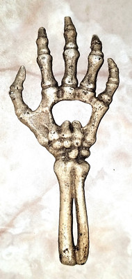 Cast Iron Skeleton Hand & Forearm Beer Bottle Opener Skull | eBay