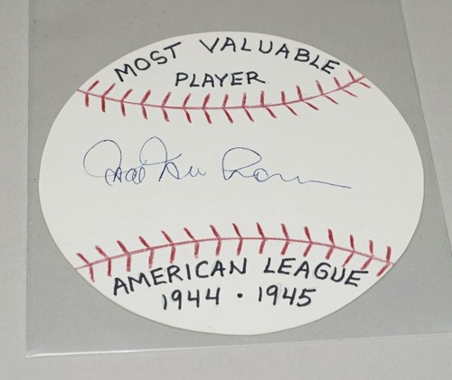 ORIGINAL HAL NEWHOUSER DETROIT TIGERS AUTOGRAPH SIGNED BASEBALL PAPER ...