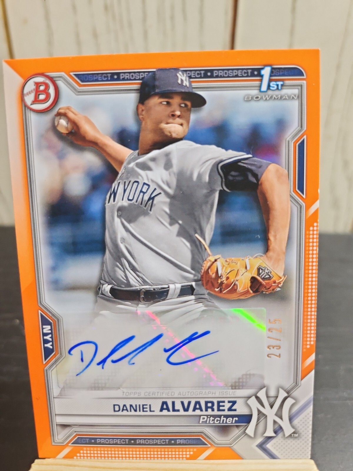 2021 Bowman Daniel Alvarez Autograph Orange Paralell 23/25 | eBay