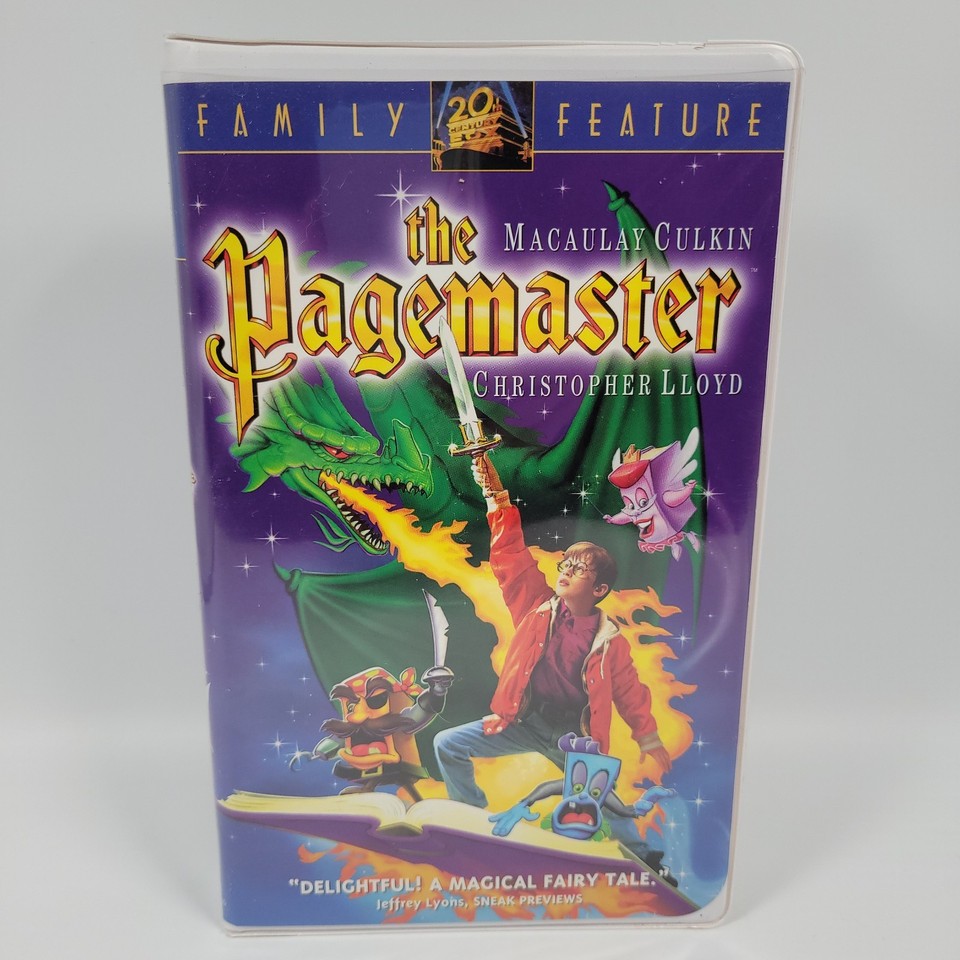 The Pagemaster VHS Video Tape 1995 Clamshell Macaulay Culkin ...